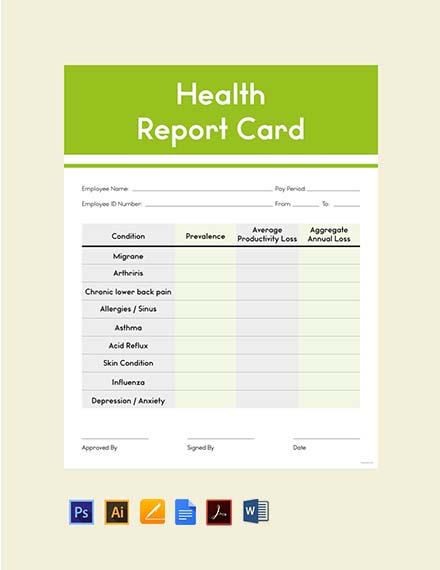 Daily Report Card Example Template - PDF | Word | Apple Pages