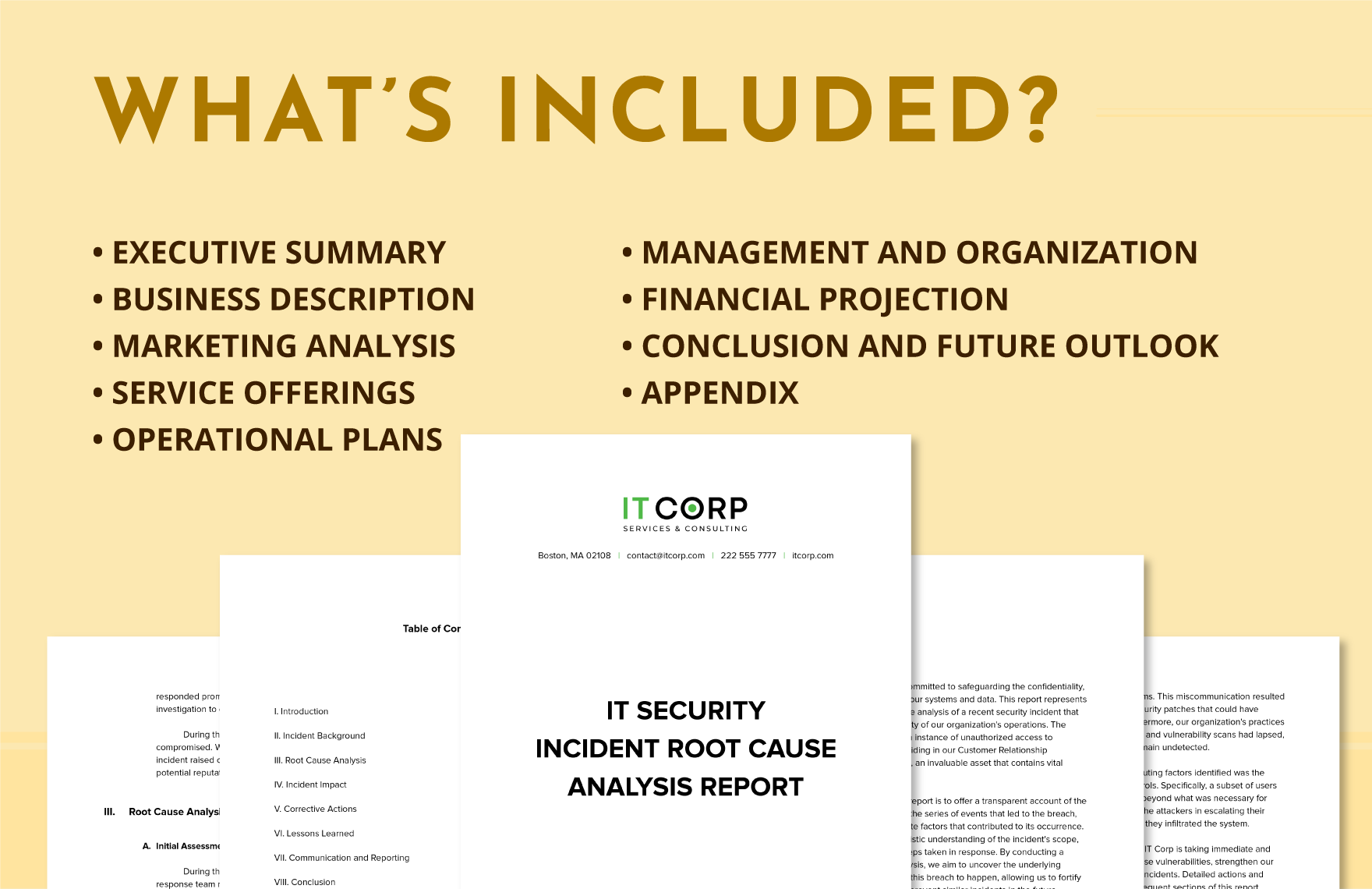 IT Security Incident Root Cause Analysis Report Template In Word PDF IT Security Incident Root Cause Analysis Report Template In Word PDF