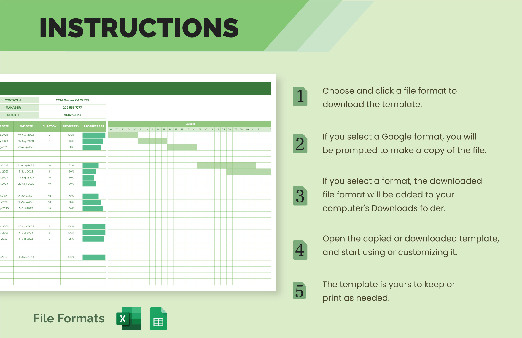 Production Gantt Chart Template - Download in Excel, Google Sheets ... Production Gantt Chart Template - Download in Excel, Google Sheets ...