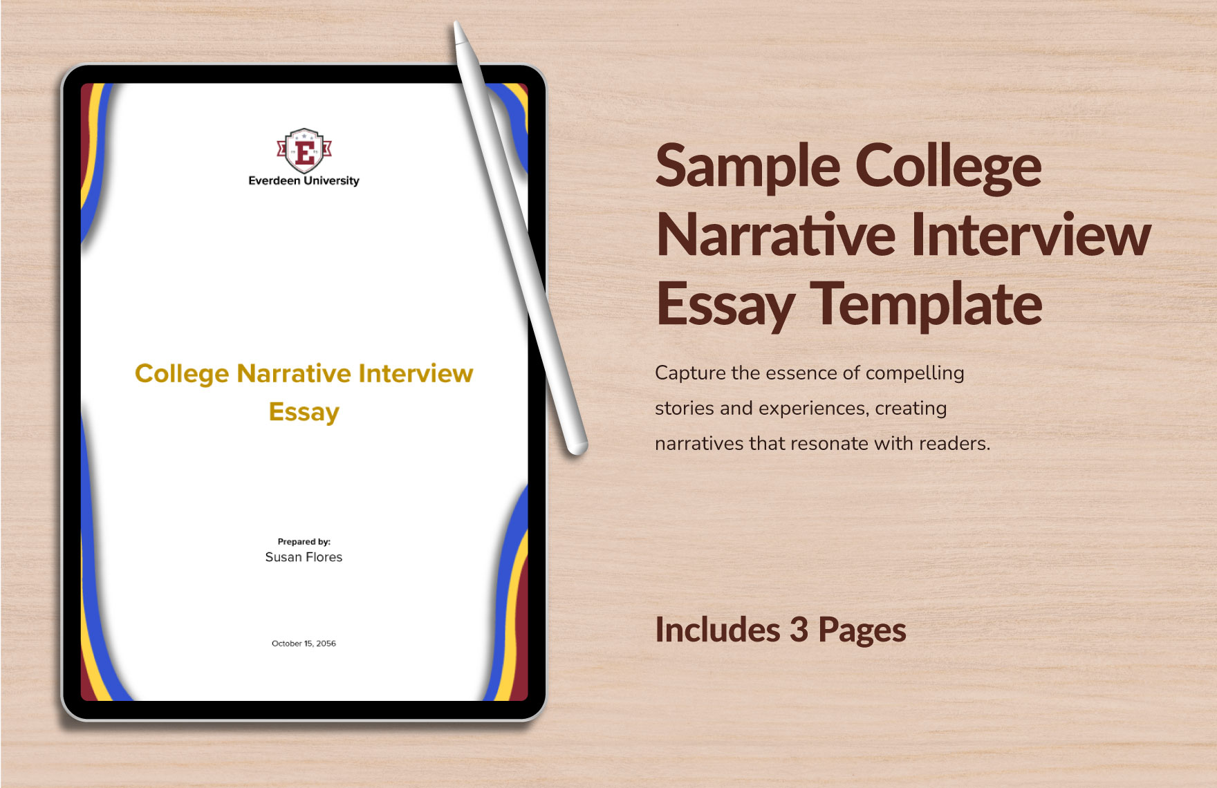 Sample College Narrative Interview Essay Template Download In Word 