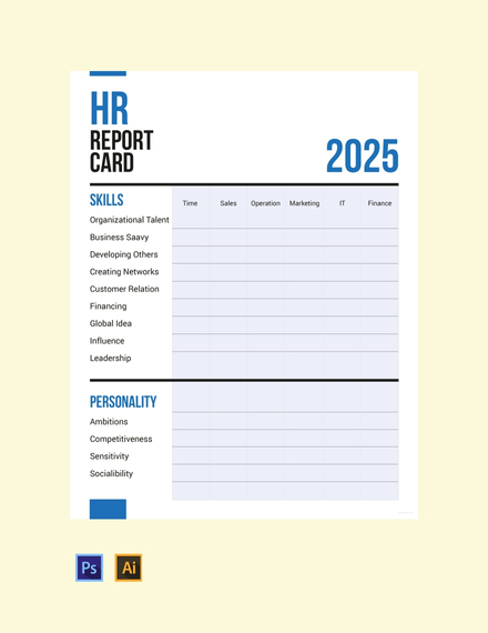 19+ FREE Sample HR Report Templates - PDF, Word