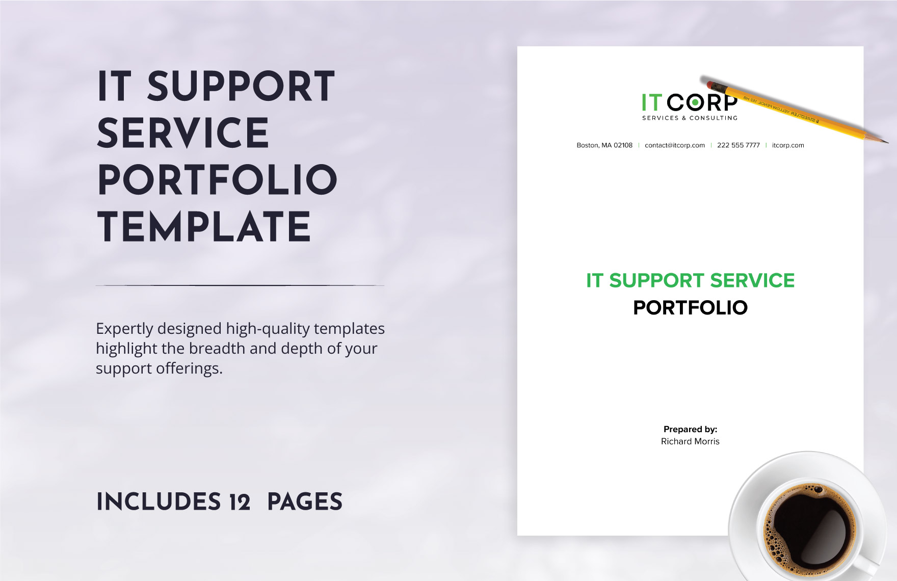 IT Support Service Portfolio Template In Word PDF Google Docs IT Support Service Portfolio Template In Word PDF Google Docs