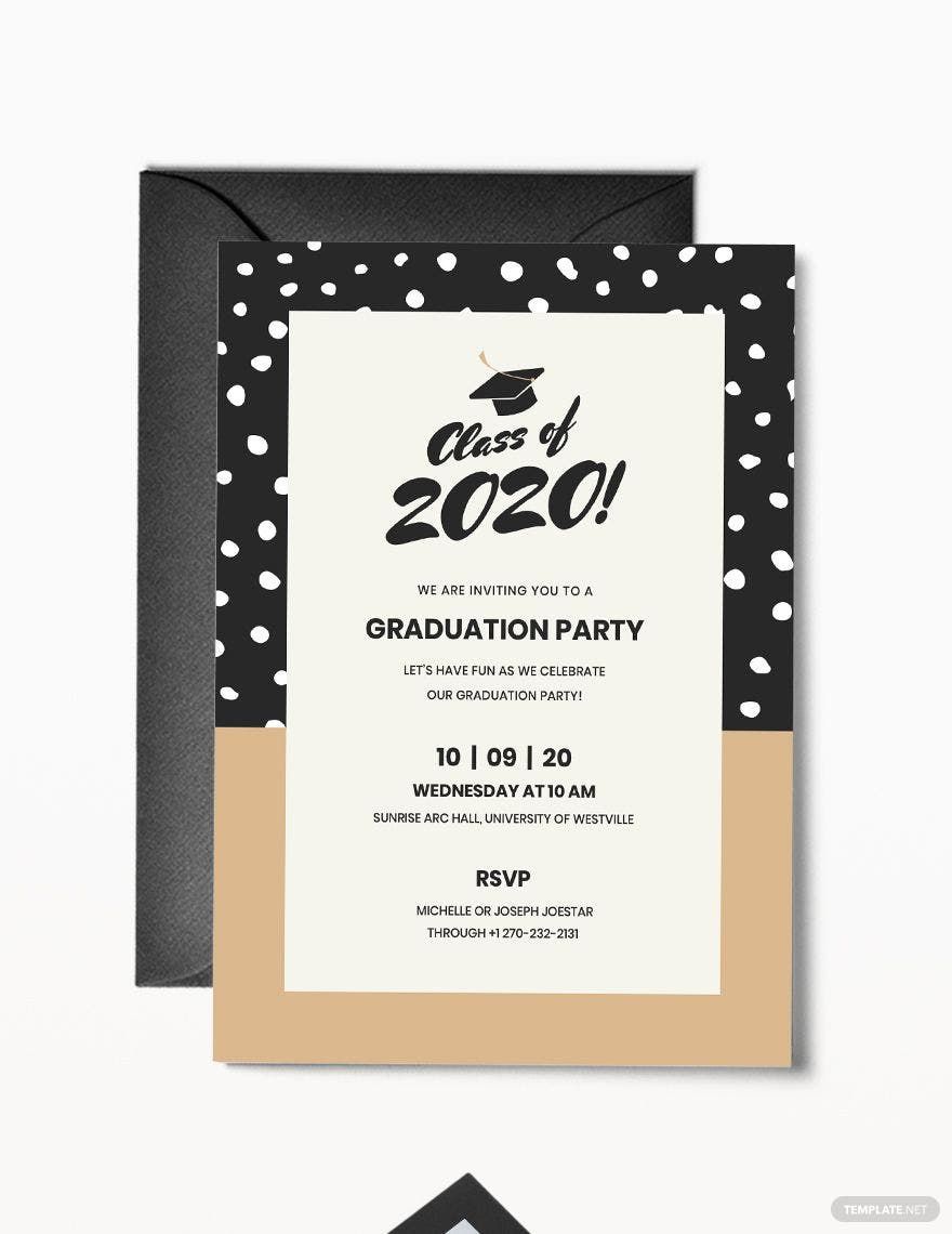 Graduation Invitation Template Download In Word Word Illustrator 