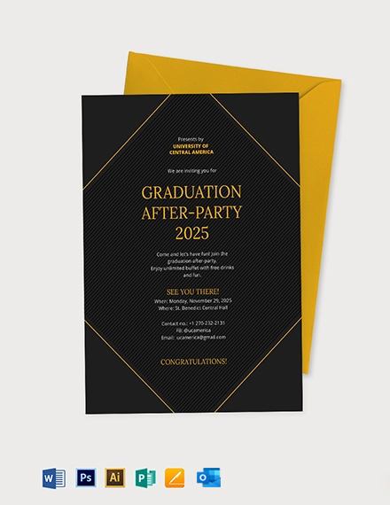FREE High School Graduation Invitation Template - Word (DOC) | PSD ...