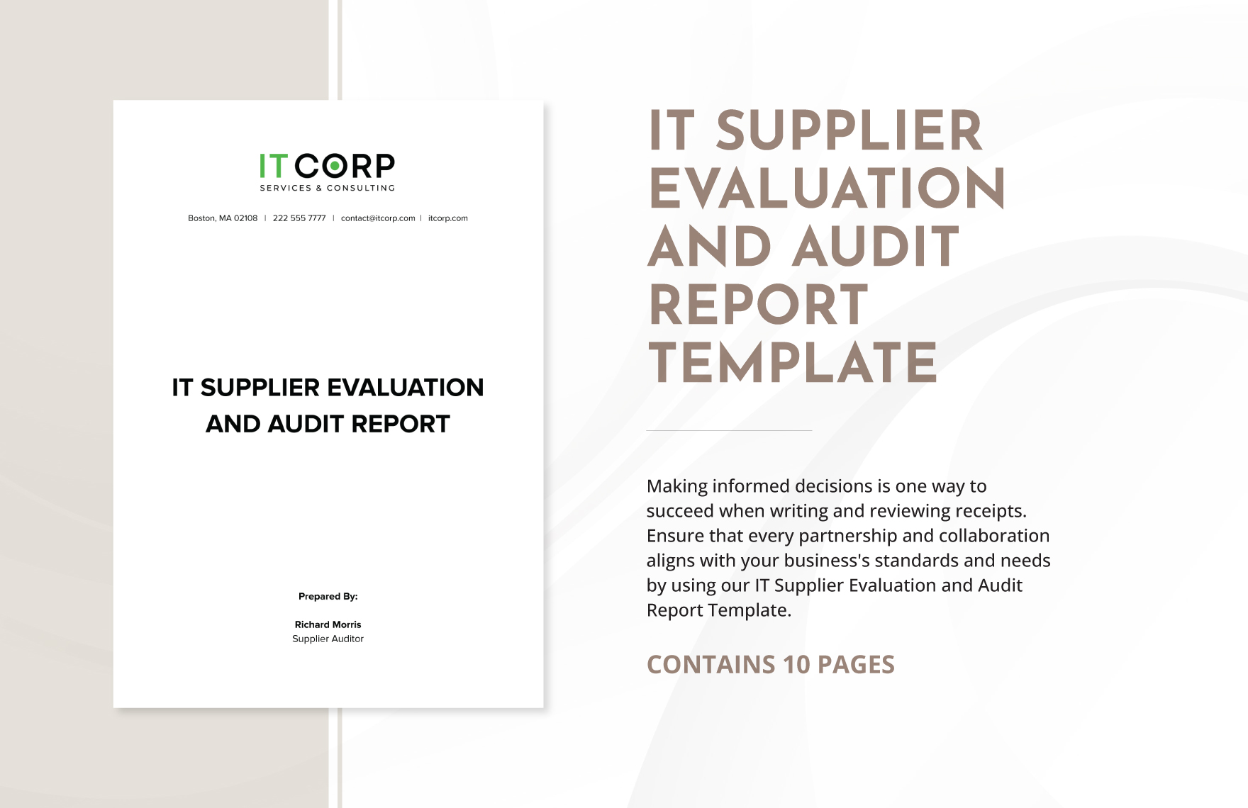 Free Editable Supplier Templates In Word To Download