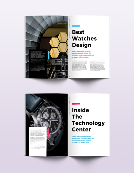 Design and Tech Magazine Template - Illustrator, InDesign, PSD ...