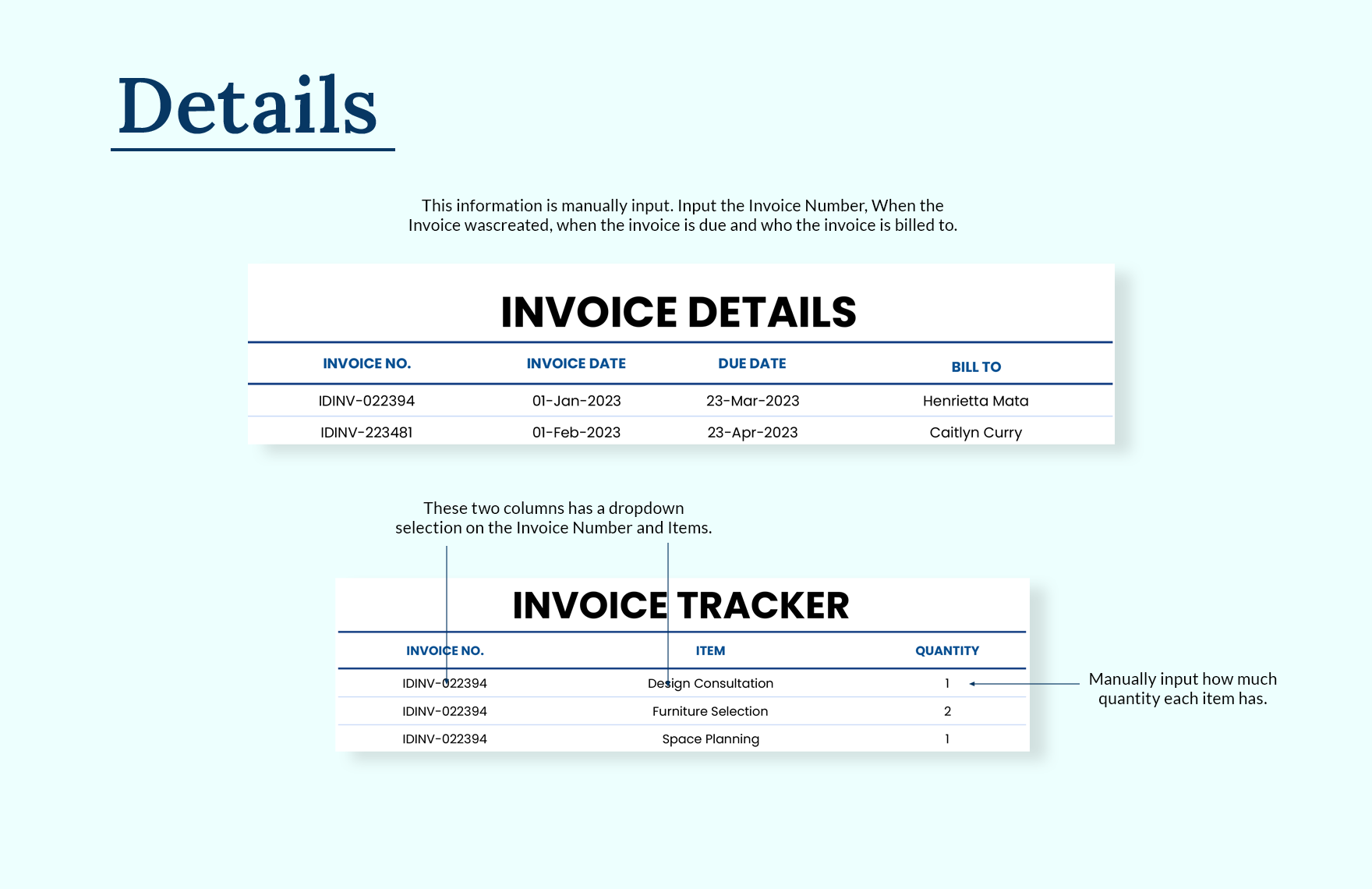 Interior Design Invoice Template - Download in Excel, Google Sheets ...