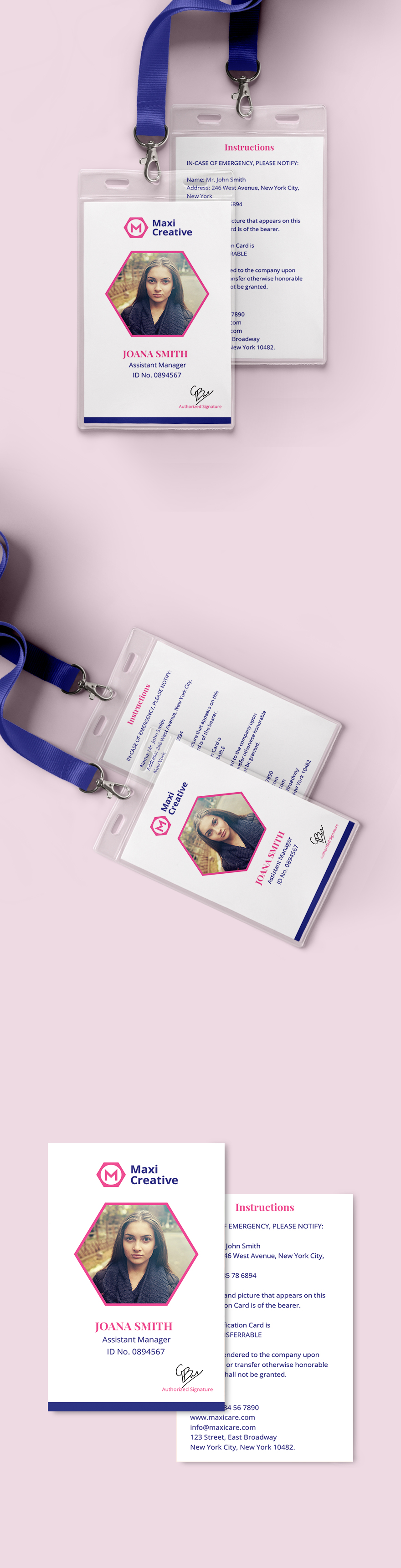 Free Creative Corporate ID Card Template - Illustrator, Word, Apple ...