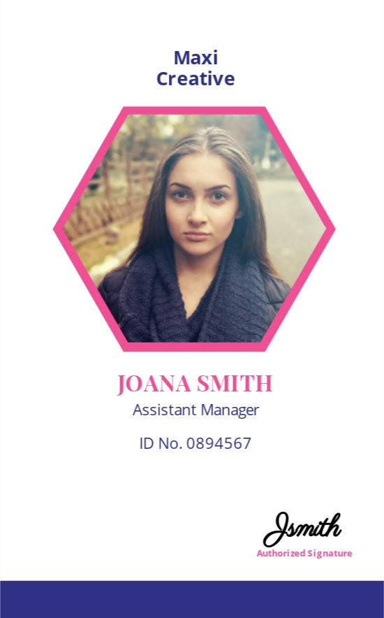 Free Creative Agency ID Card Template