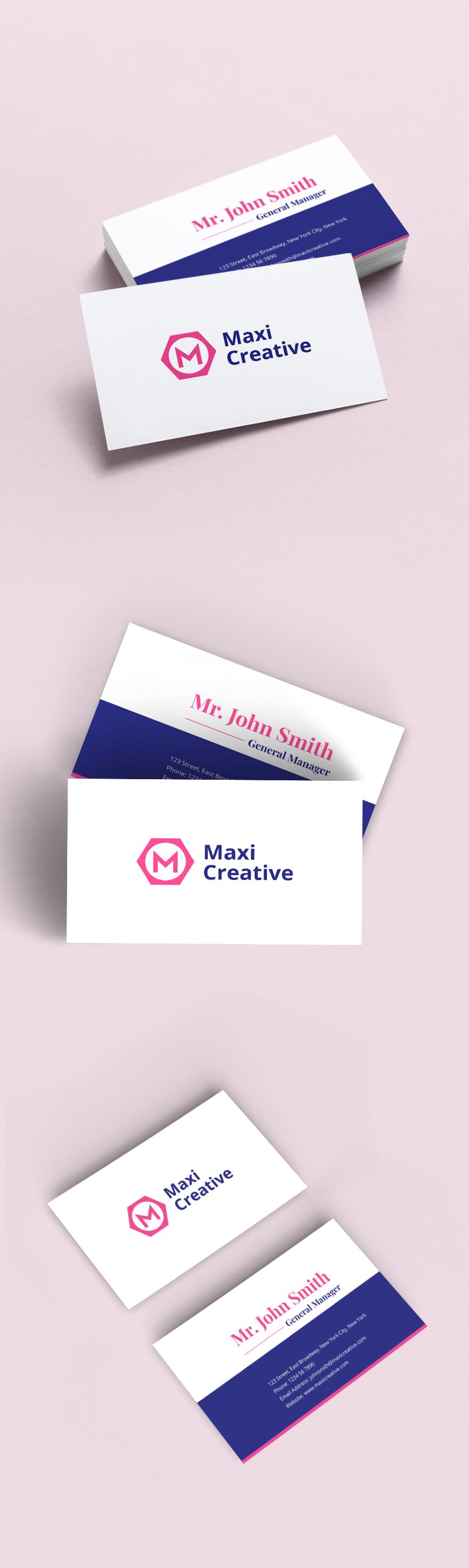 Free Sample Agency Business Card Template - Word, PSD | Template.net