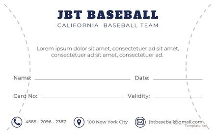 Free Baseball Card Template in Adobe Photoshop, Illustrator, InDesign ...