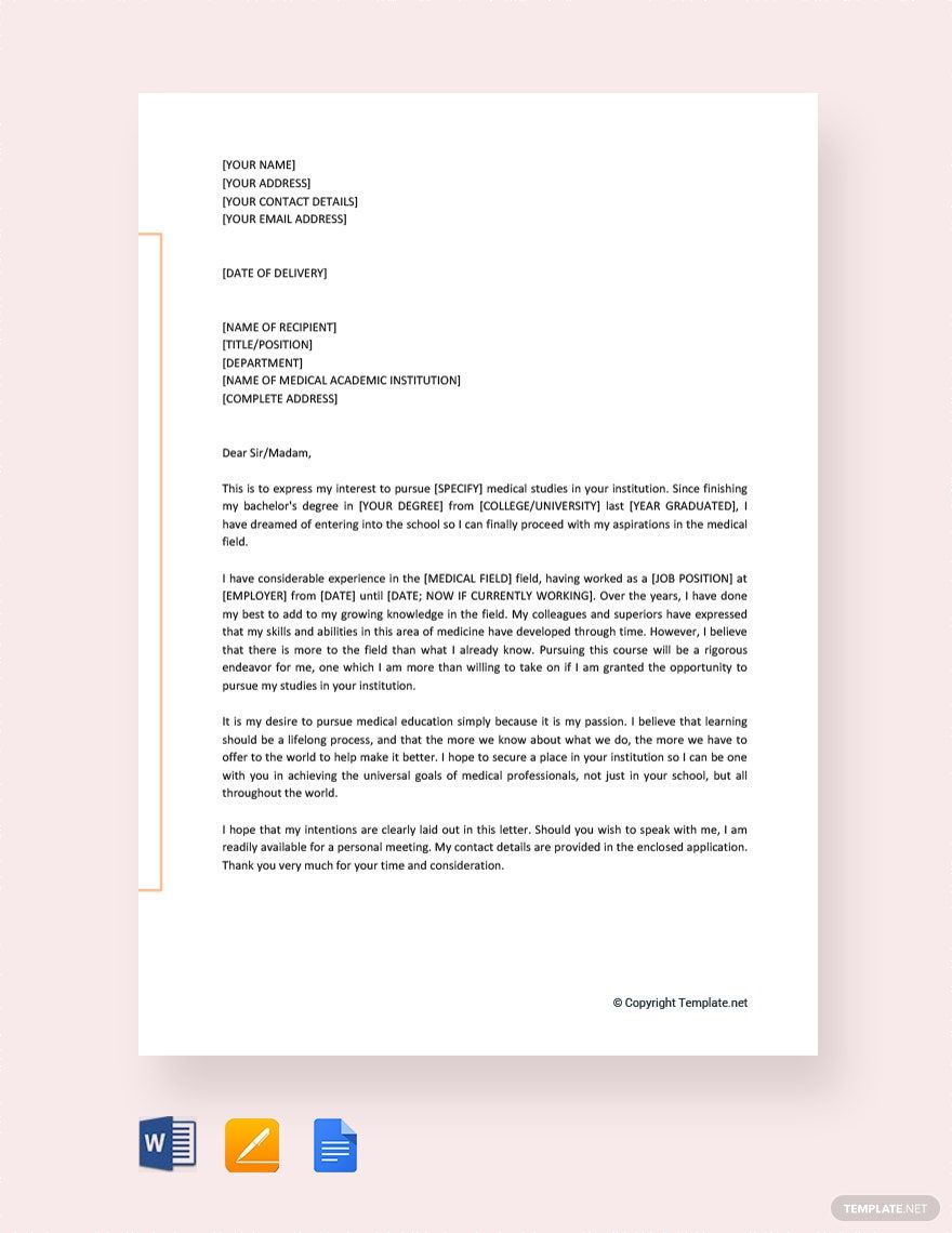 Letter Of Intent Templates Format Free Download Template