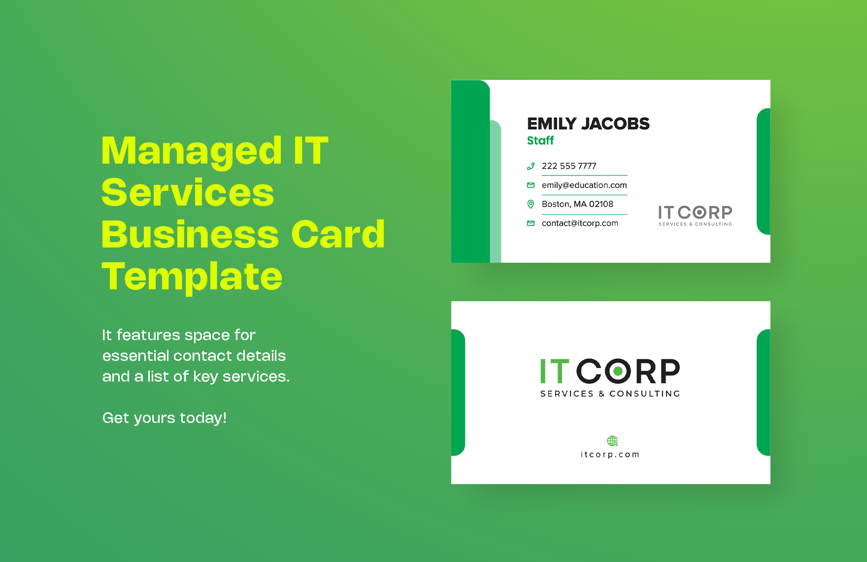 Vertical Business Card Template - Download in Word, Google Docs ...