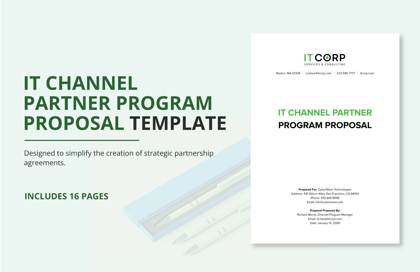 IT Channel Partner Program Proposal Template Download In Word Google 