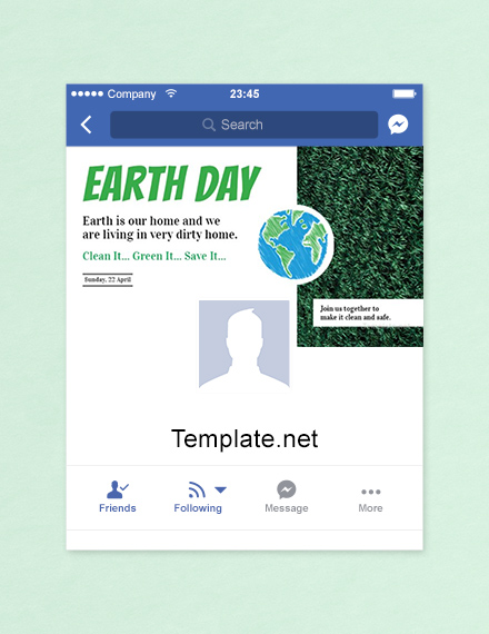 Earth Day Facebook Event Cover Template - PSD | Template.net