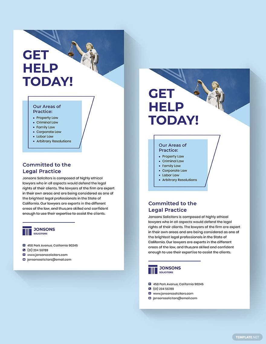 Law Firm Rack Card Template Download In Word Illustrator PSD Apple 