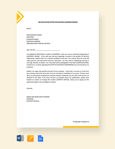 Simple Job Application Email Sample For Freshers Freshers Sample 