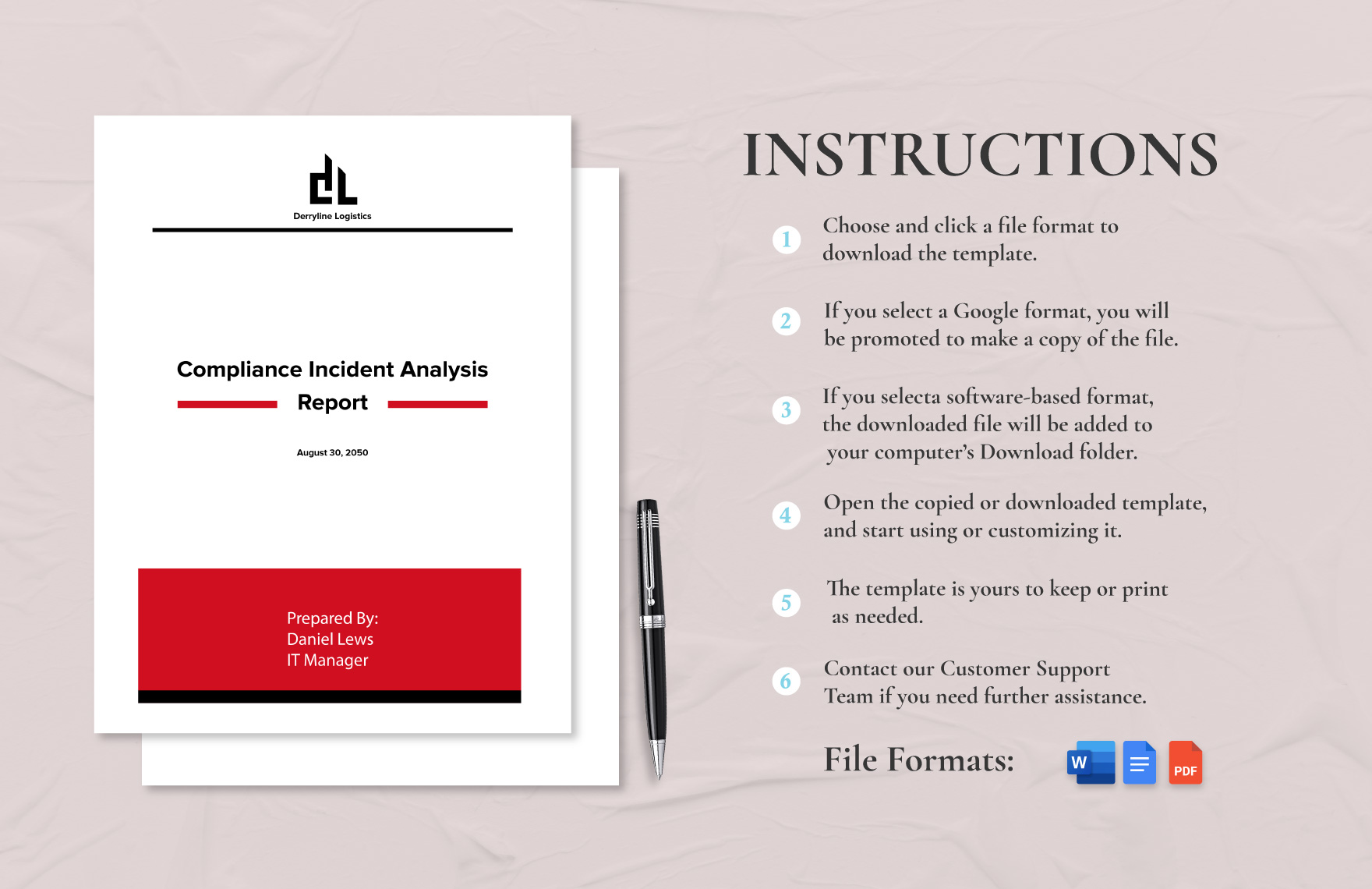 Compliance Incident Analysis Report Template In Word PDF Google Docs