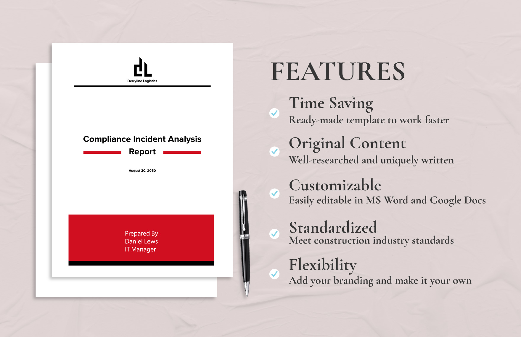 Compliance Incident Analysis Report Template In Word PDF Google Docs