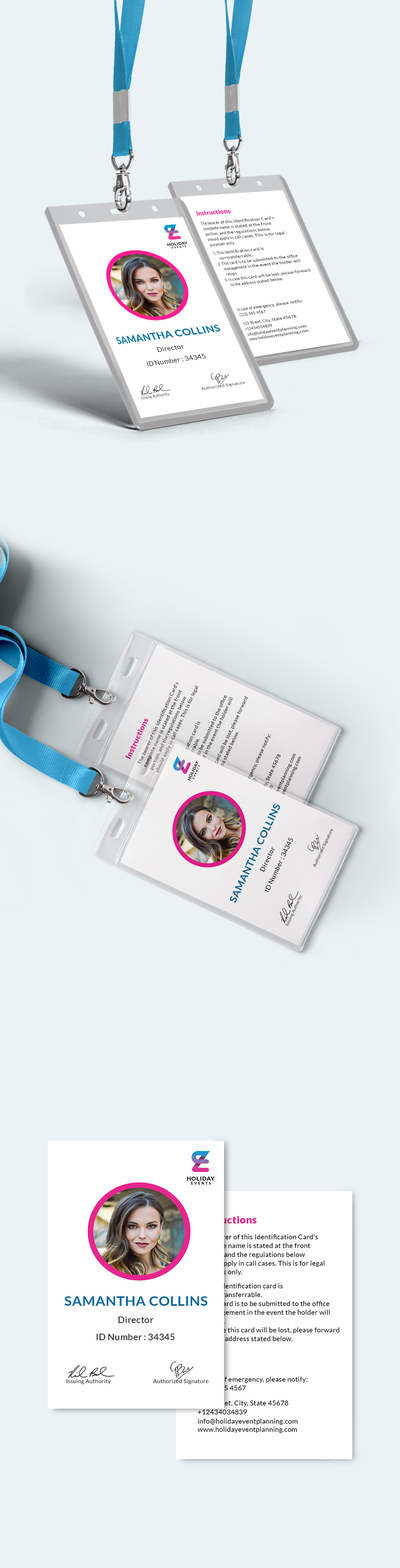 7 Best Event Id Card Design Template Printables Ms Word