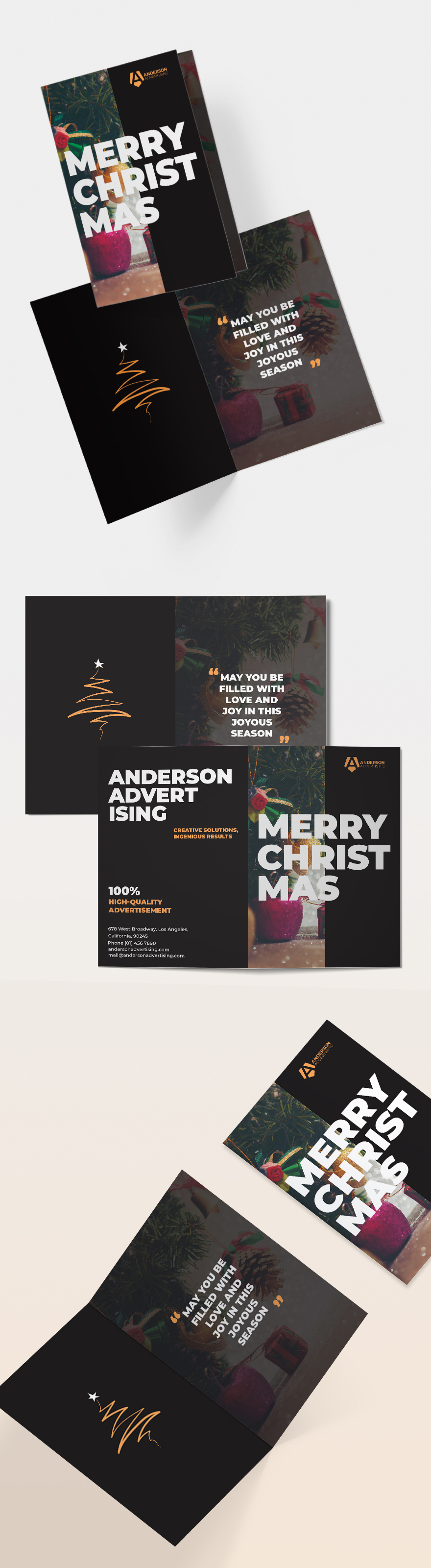 Free Modern Advertising agency ID Card Template - Illustrator, Word ...