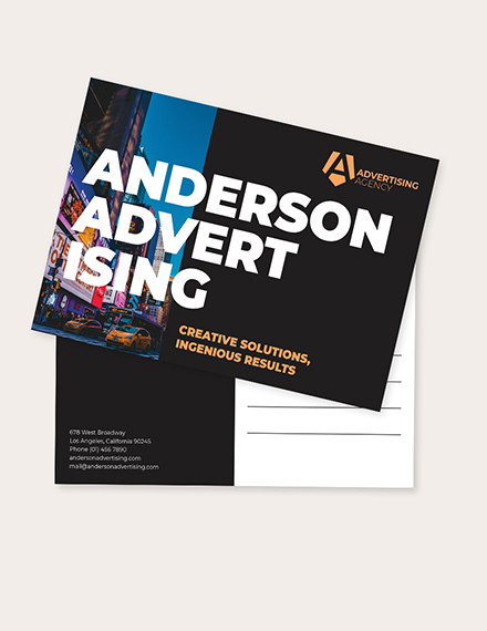 Advertising Postcard Template