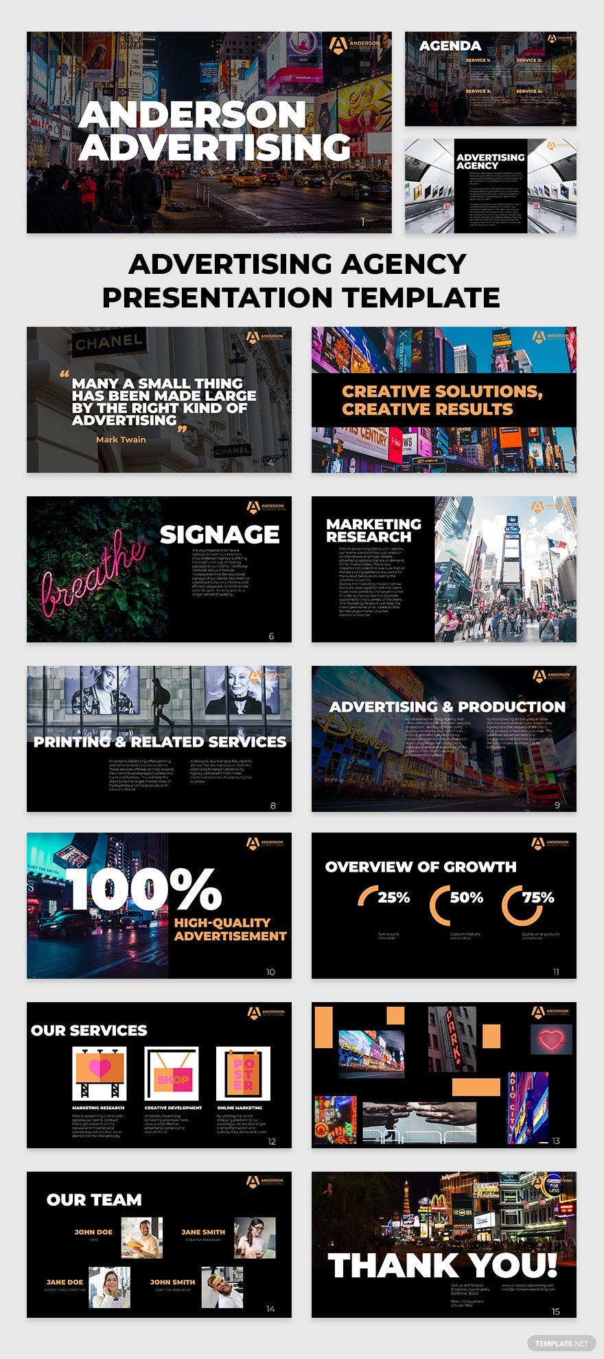 Advertising Agency Presentation 15 Slides Template - Apple Keynote ...