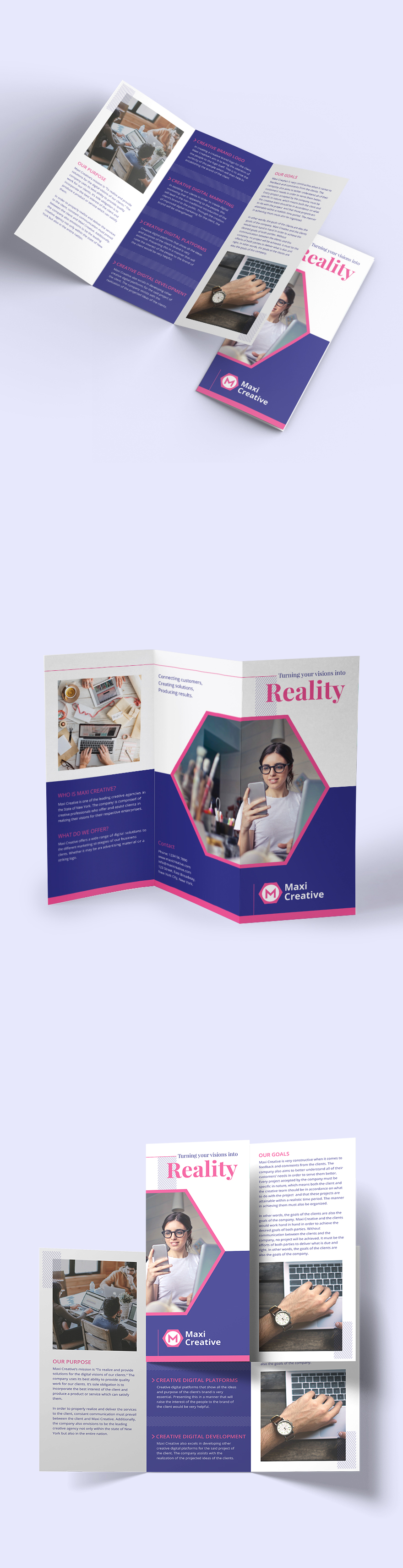 Creative Tri-Fold Brochure Template - Illustrator, InDesign, Word ...