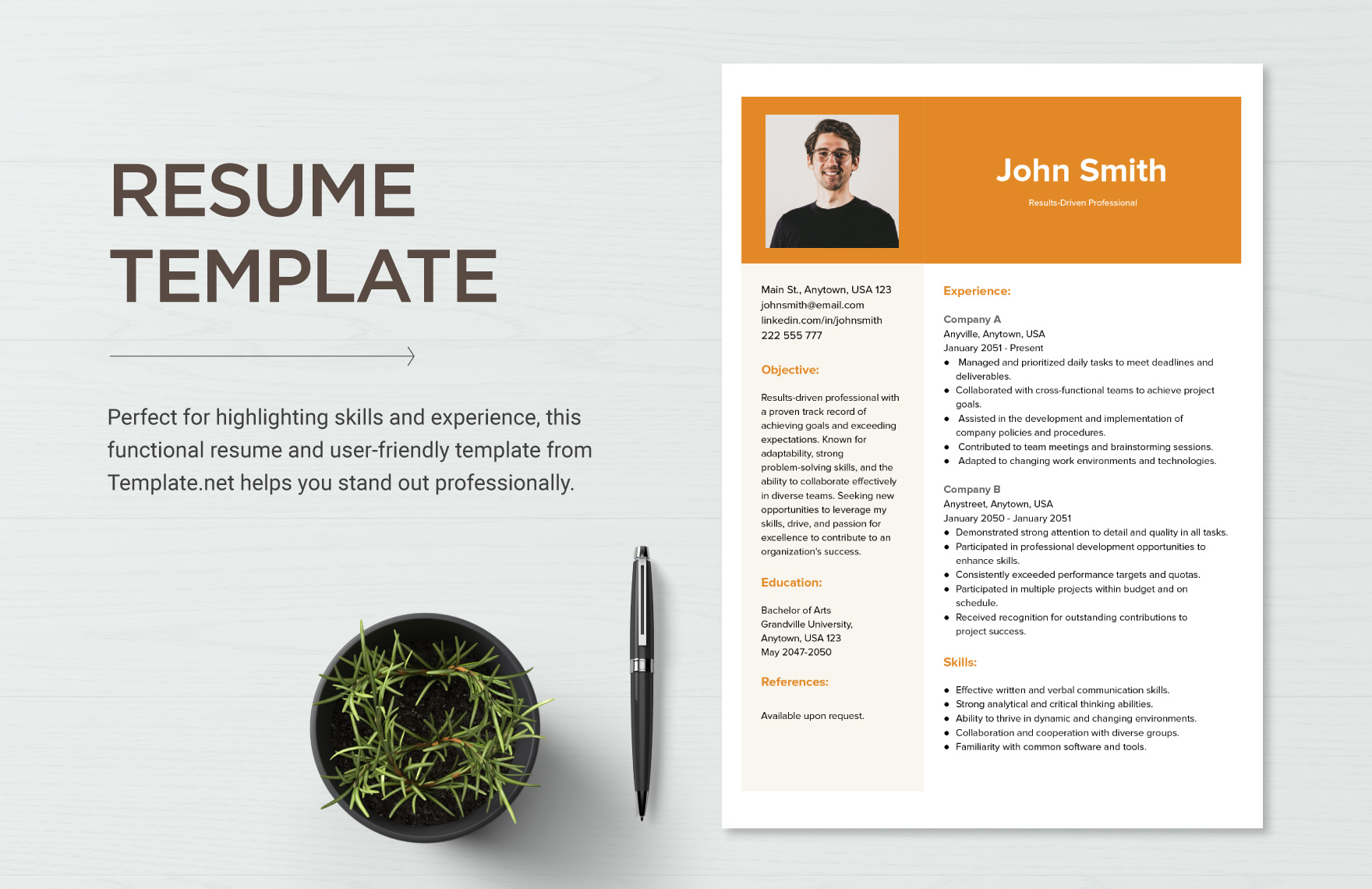 Free Initials Resume Template Download In Word Google Docs 
