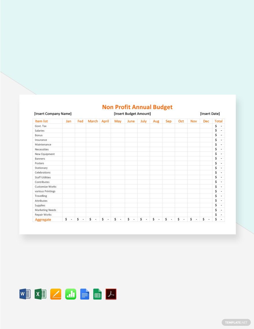 Non Profit Annual Budget Template Download In Word Google Docs Non Profit Annual Budget Template Download In Word Google Docs
