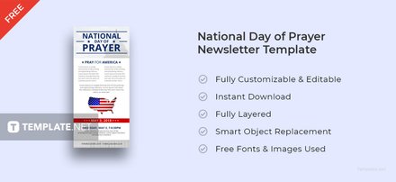 Free National Day of Prayer Email Newsletter Template | Free Templates