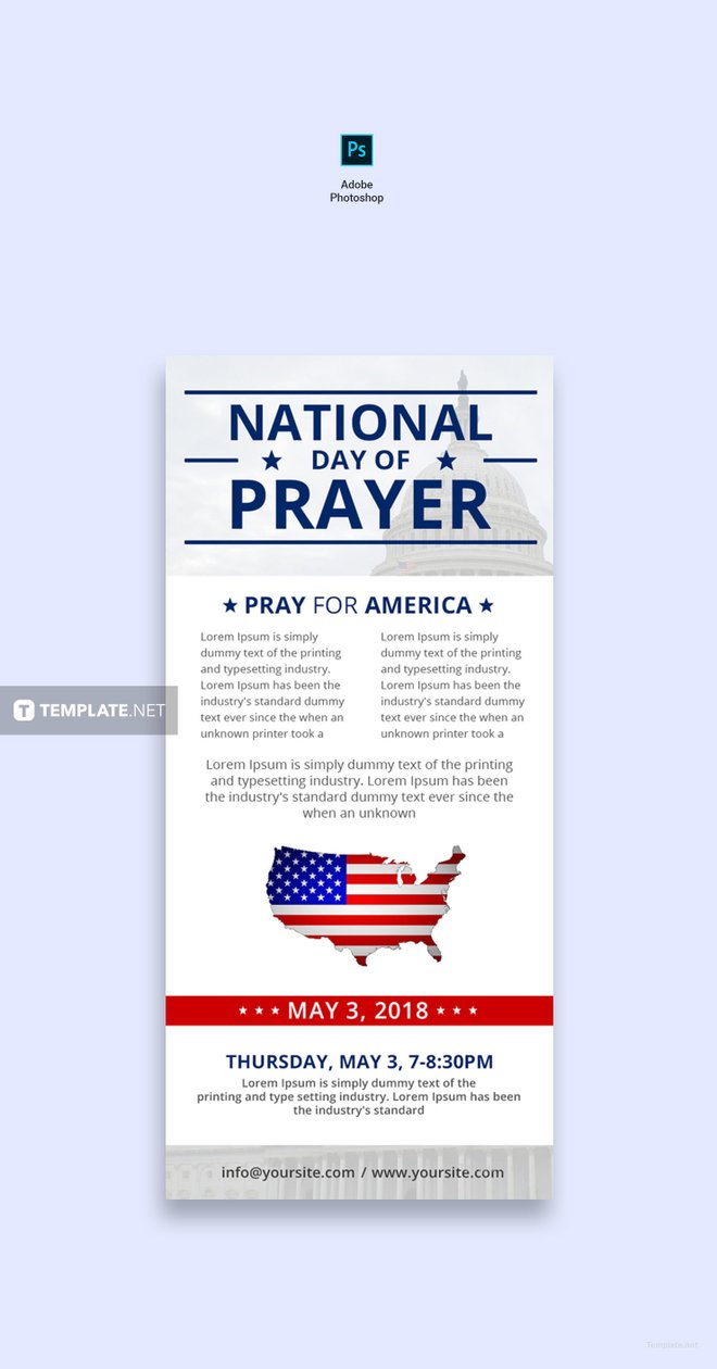 Free National Day of Prayer Email Newsletter Template | Free Templates