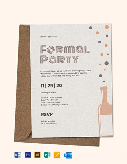 22+ Formal Invitation Templates - Free Downloads | Template.net