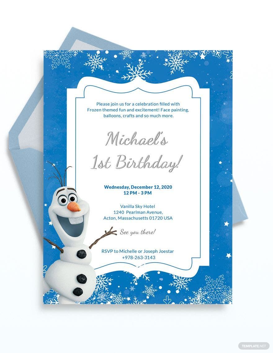 Frozen Birthday Invitation Template Download In Word Google Docs 