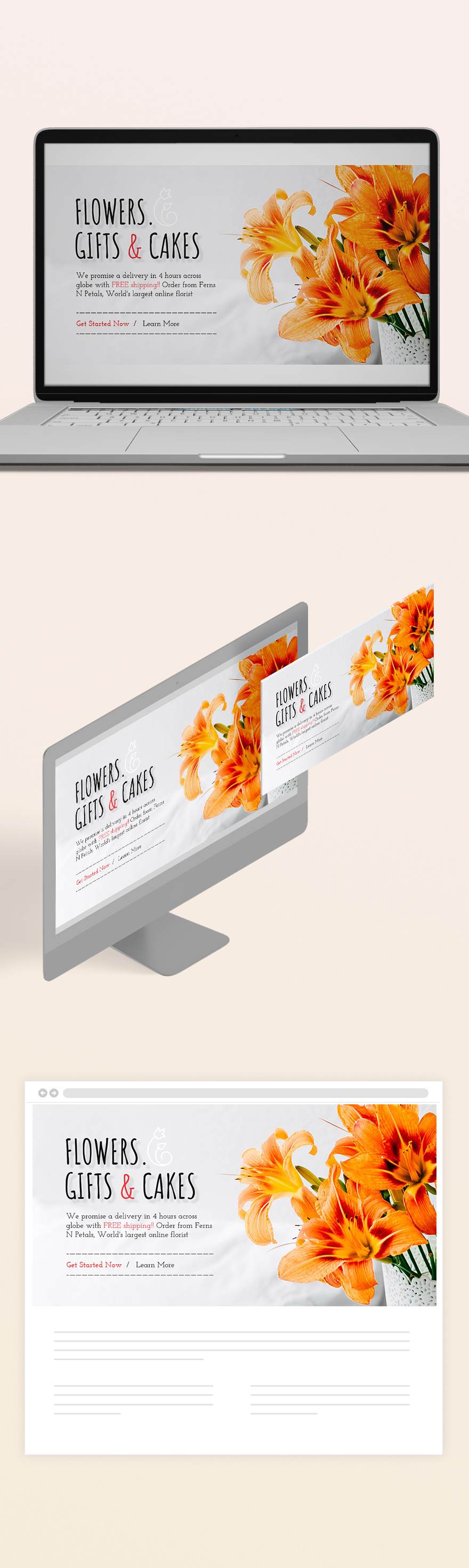 Photographer Blog Header Template - HTML5, Word, Apple Pages, PSD ...