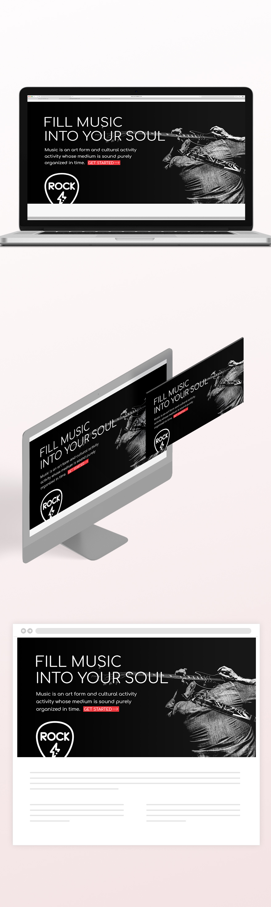 Photographer Blog Header Template - HTML5, Word, Apple Pages, PSD ...