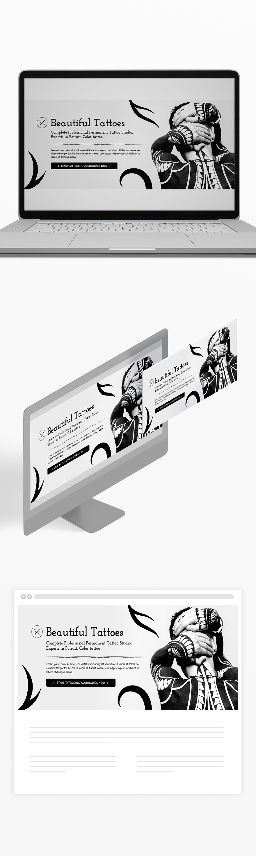 Photographer Blog Header Template - HTML5, Word, Apple Pages, PSD ...