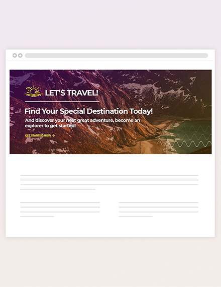Free Travel Blog Header Template - HTML5, Word, Apple Pages, PSD ...