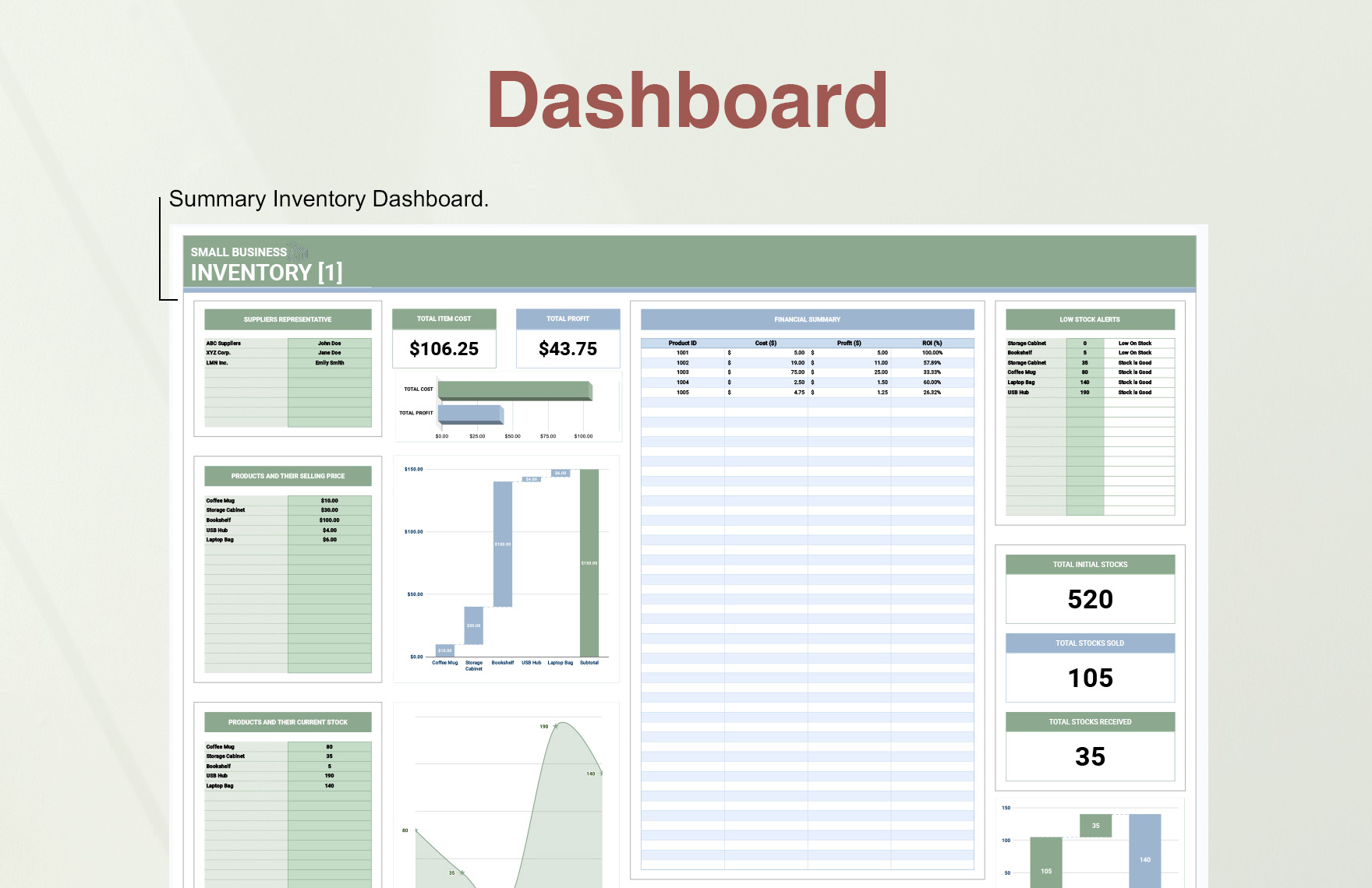 Small Business Inventory Template - Download in Excel, Google Sheets ...