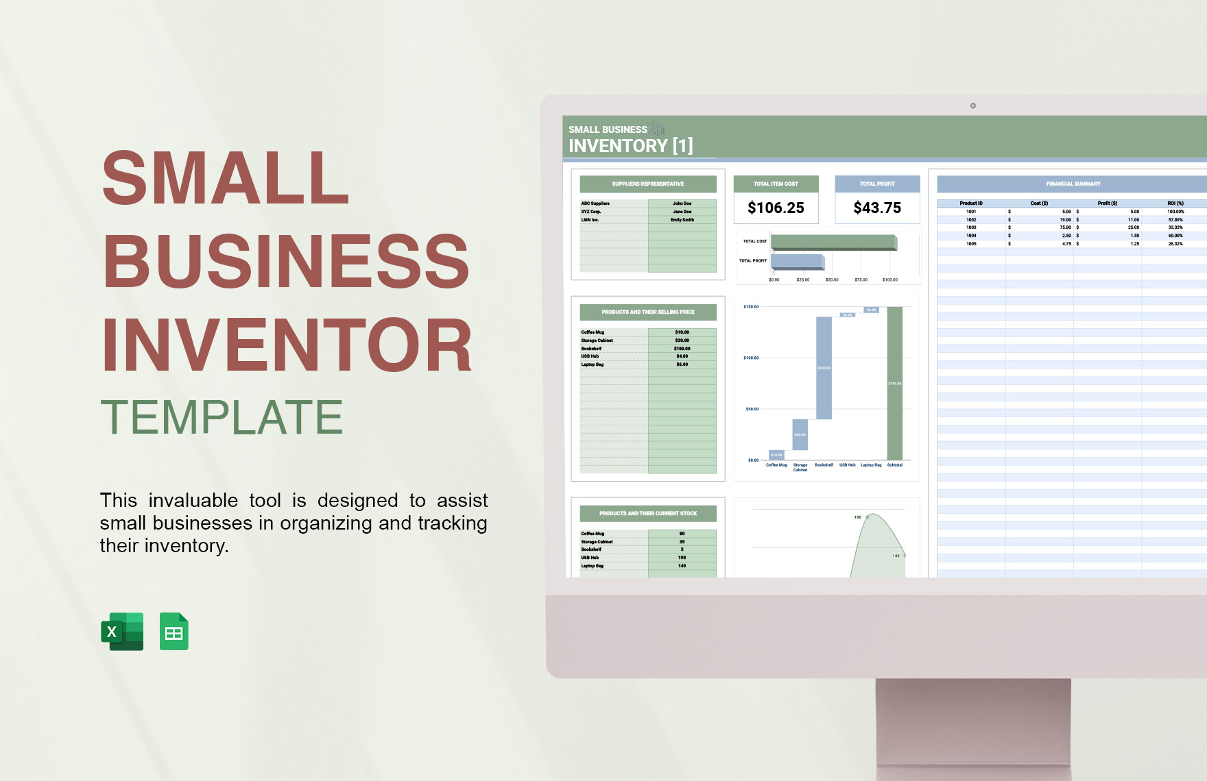 Business Inventory Template - Download in Word, Google Docs, Excel ...
