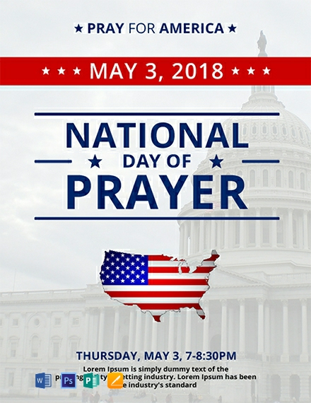 Free National Day of Prayer Flyer Template