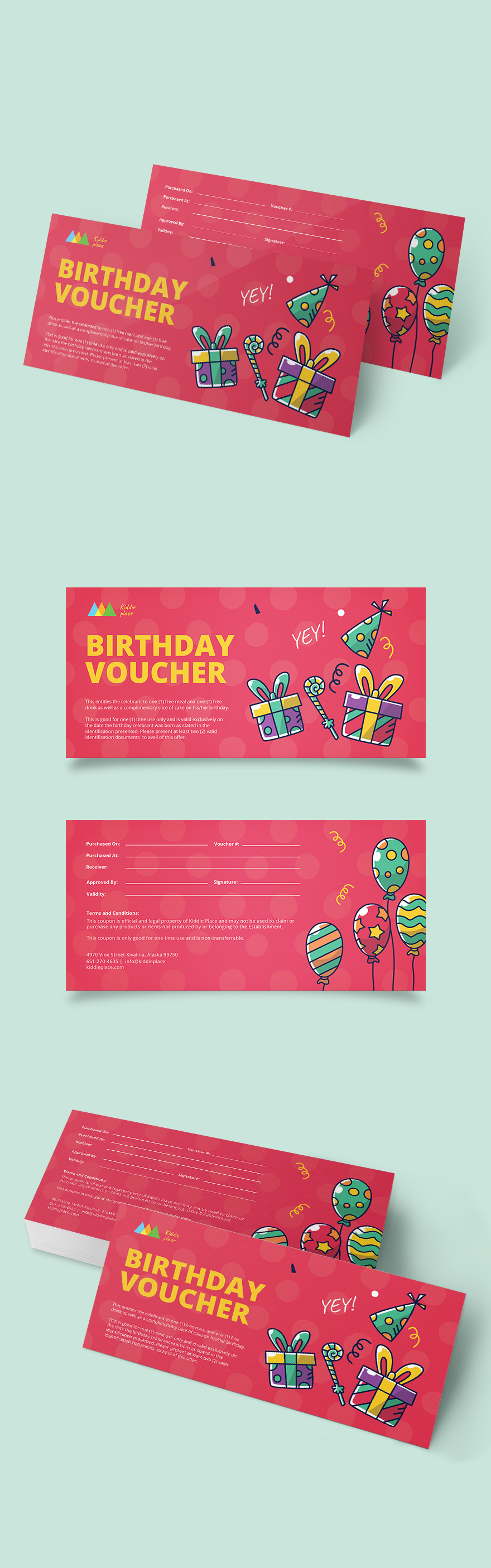 Birthday Coupon Template - Illustrator, Word, Apple Pages, PSD, PDF ...