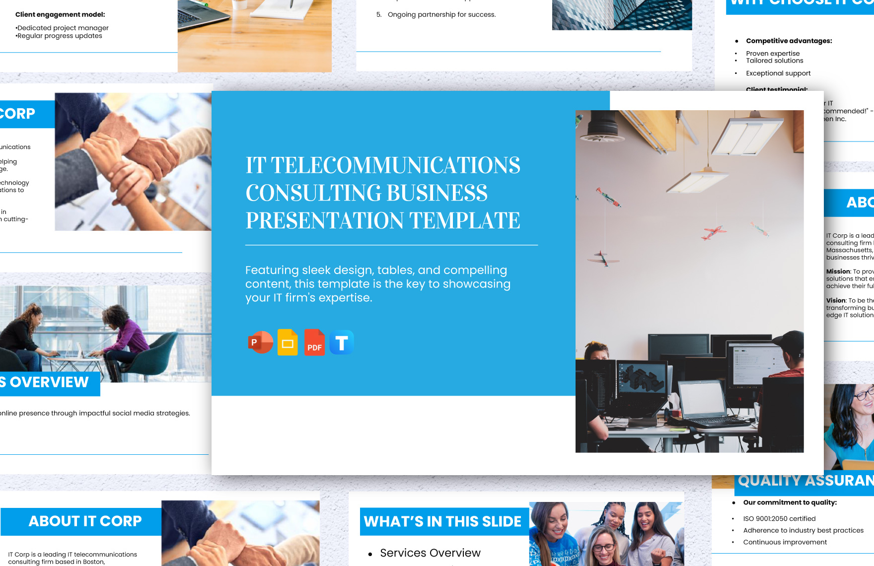 Business Networking Presentation Template - Download in Illustrator ...