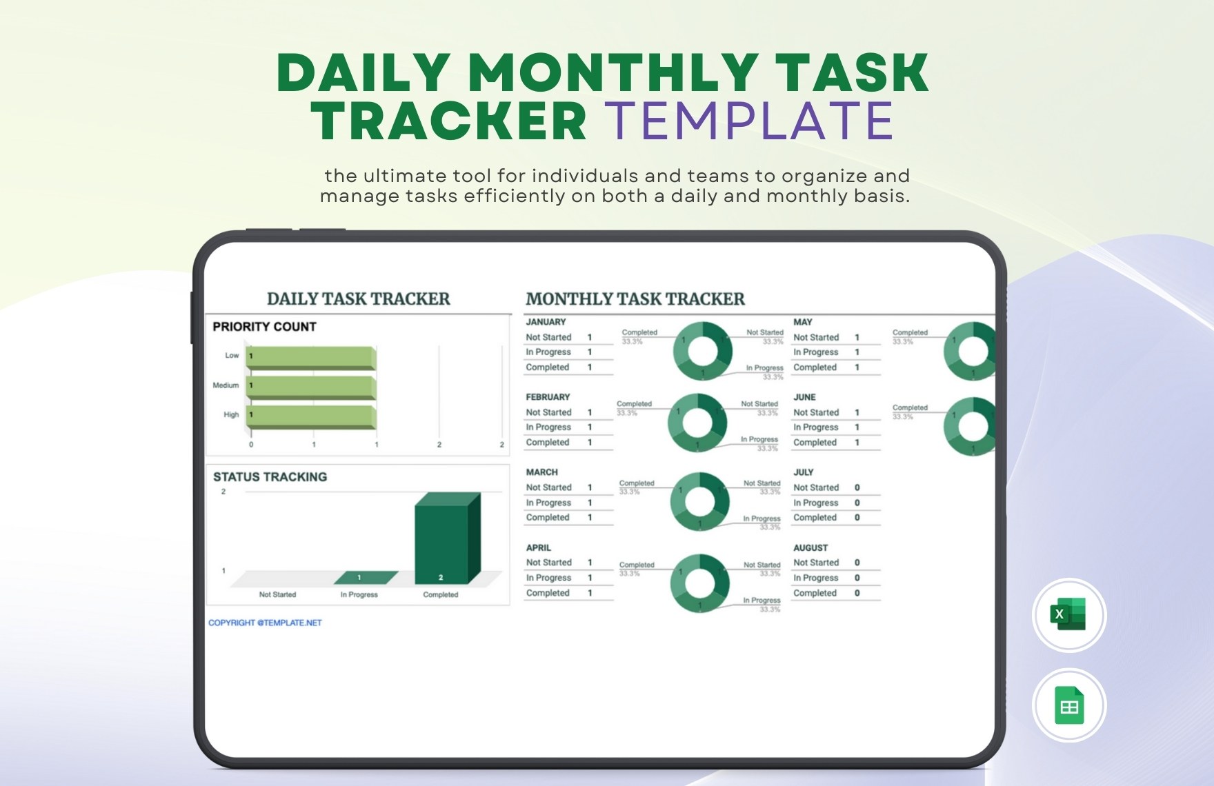 Page 2 Editable Task Tracker Templates In Excel To Download