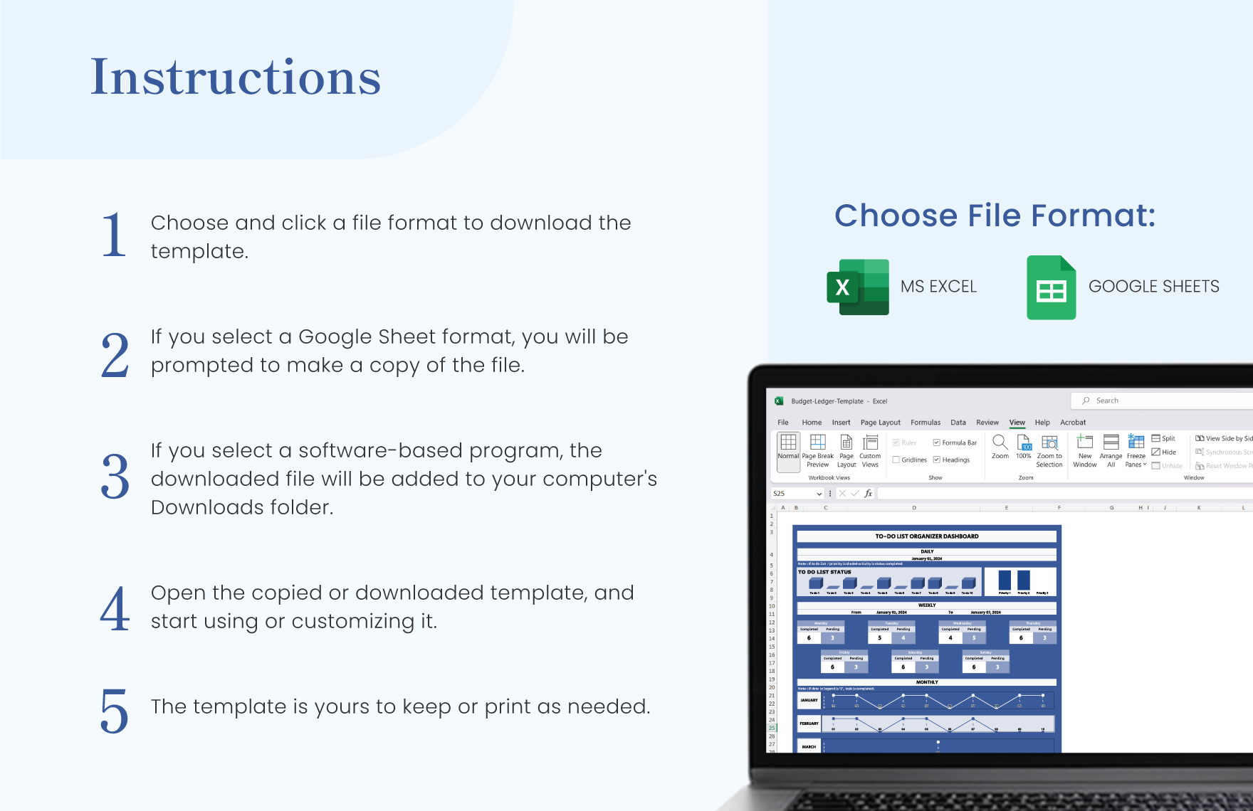 Free To-Do List Organizer Template - Download in Excel, Google Sheets ...