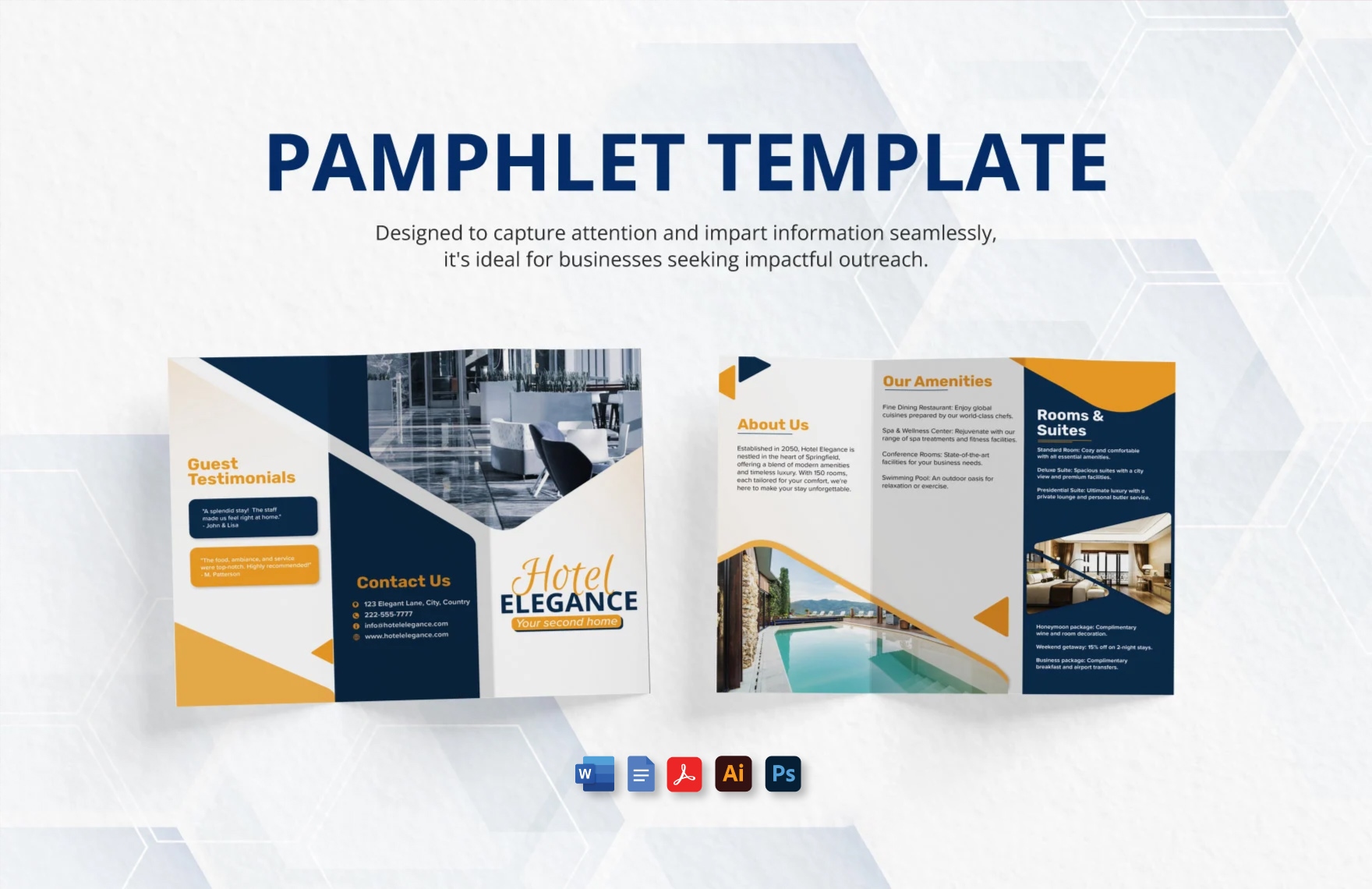 Editable Pamphlet Templates In Word To Download