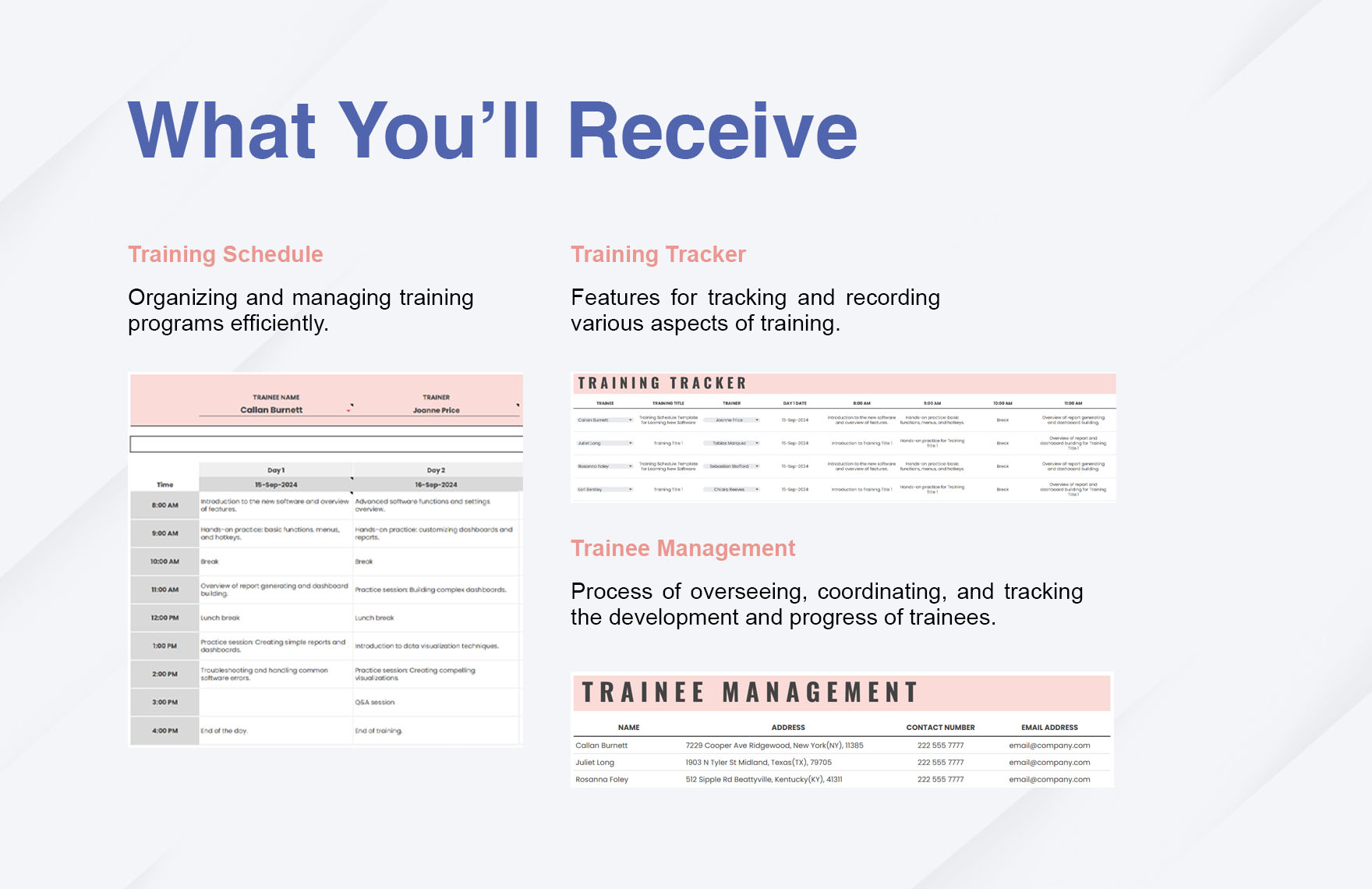 Training Schedule Template - Download in Excel, Google Sheets ...
