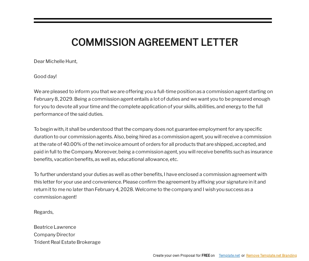 Free Closing Business Letters to Employees