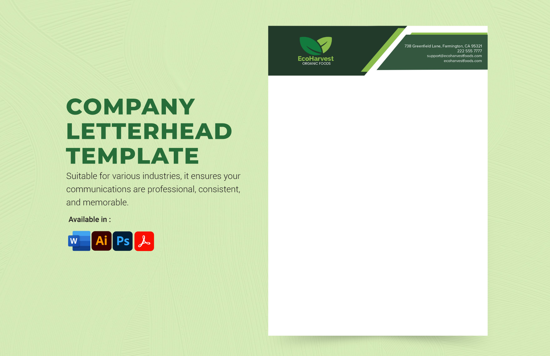 Company Letterhead Template - Download in Word, Google Docs, PDF ...