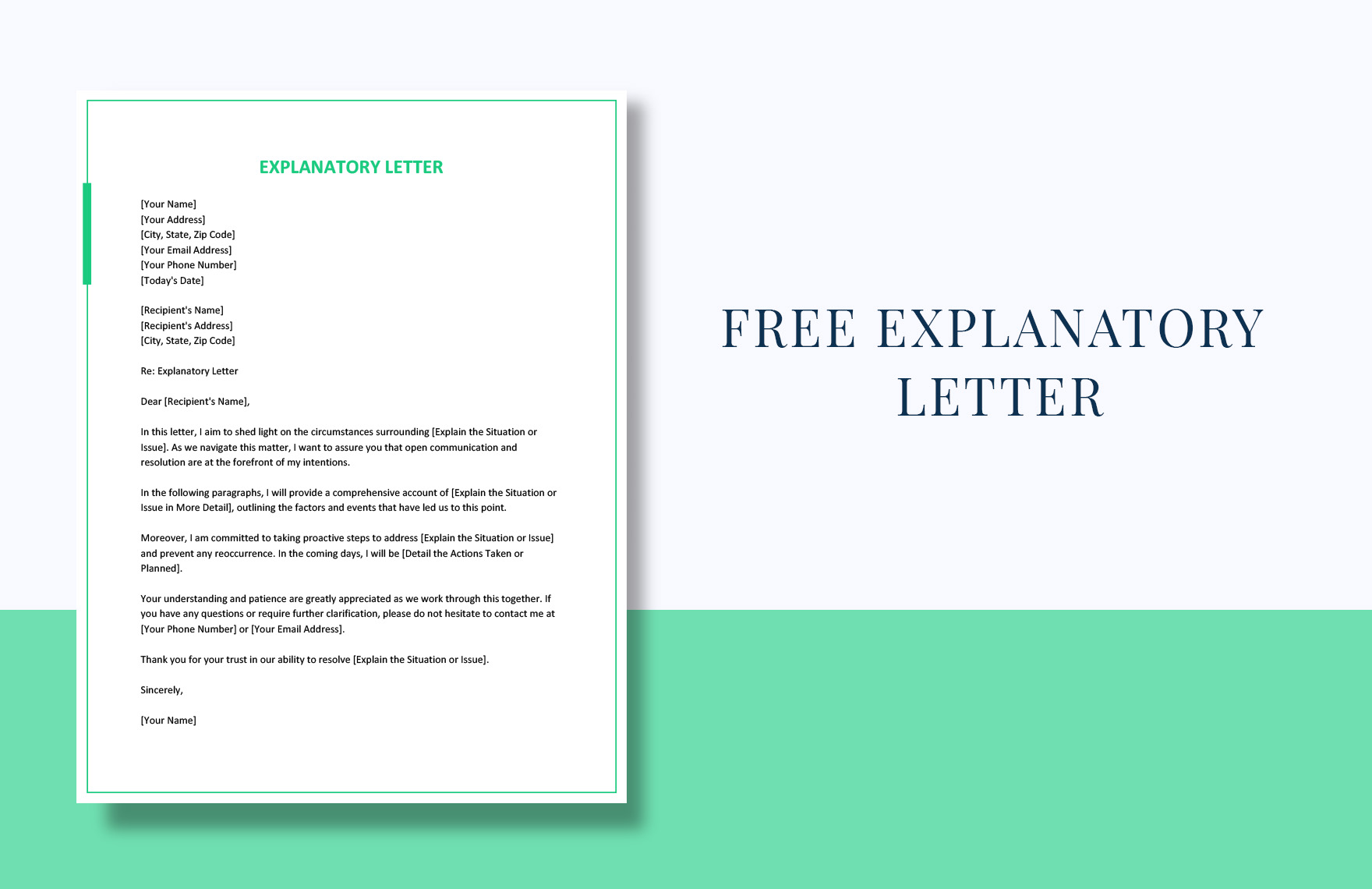 Free Explanatory Letter Download In Word Google Docs Template Free Explanatory Letter Download In Word Google Docs Template